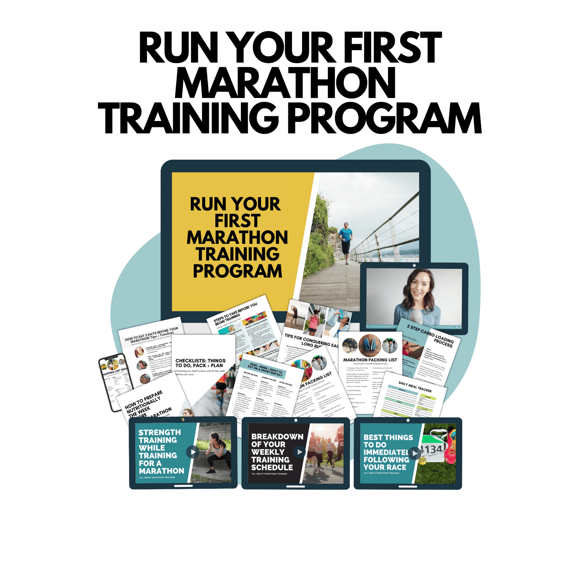 Run Your First Marathon Training Program (+3 Marathon Schedules!) – All ...